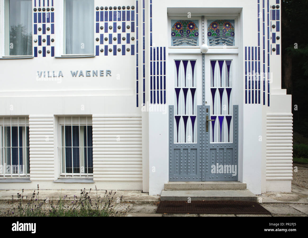 Main entrance to the Wagner Villa II designed by Austrian modernist ...