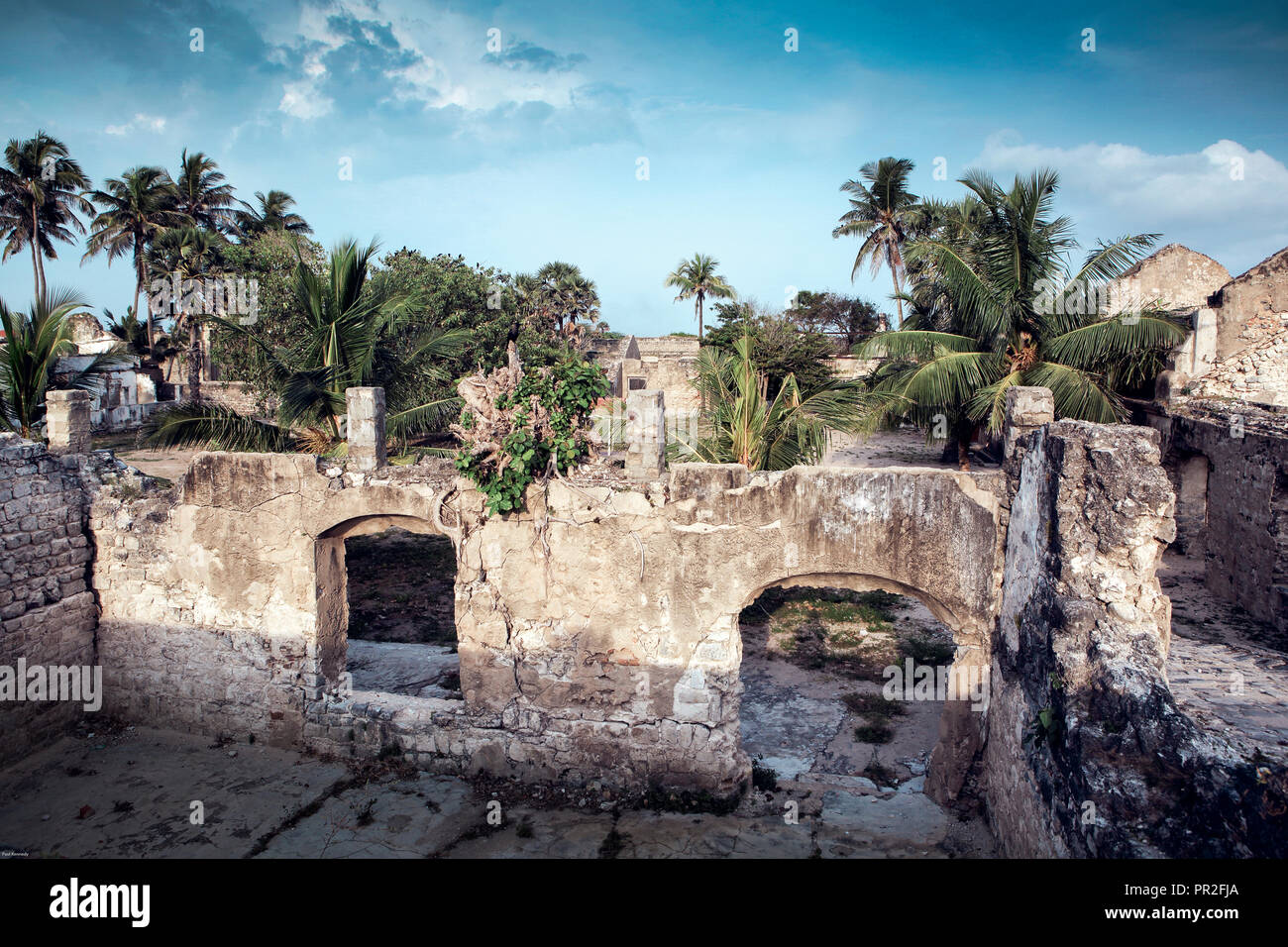 Mannar Fort, built by the Portuguese in 1560 on Mannar Island, Sri ...