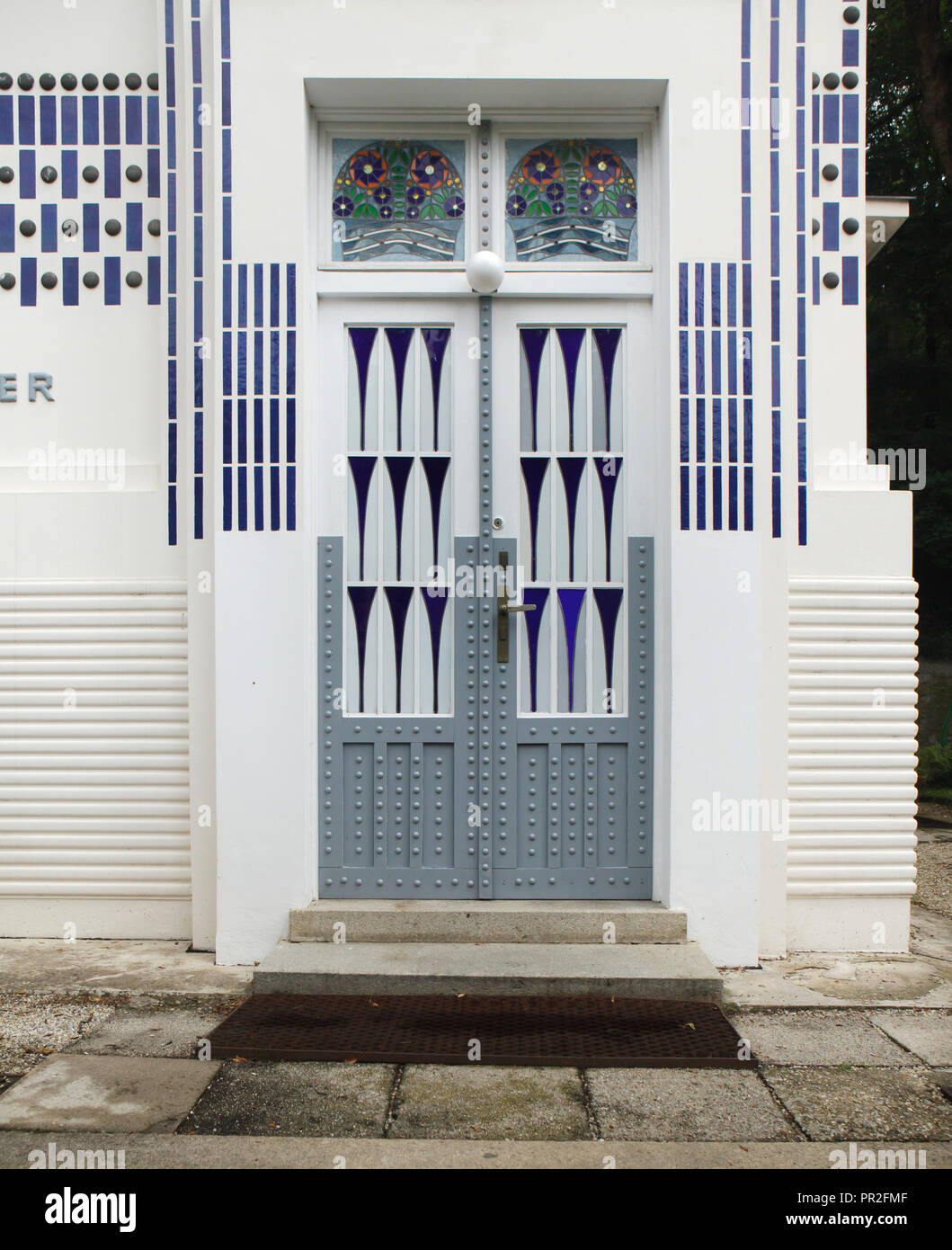 Main entrance to the Wagner Villa II designed by Austrian modernist ...
