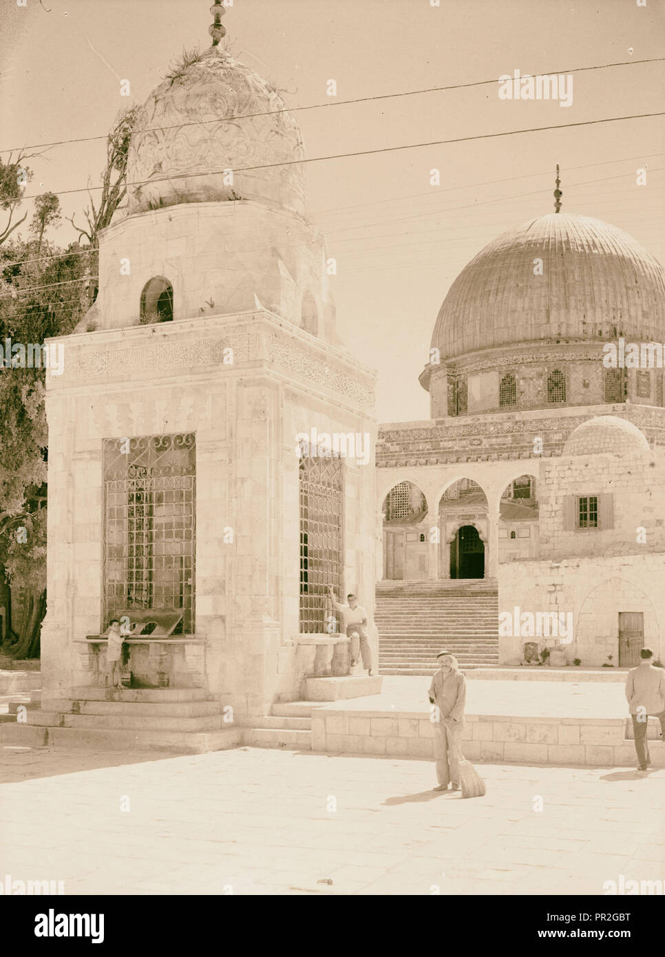 Pulpit of Omar near Dome of the Rock. 1940, Jerusalem, Israel Stock ...