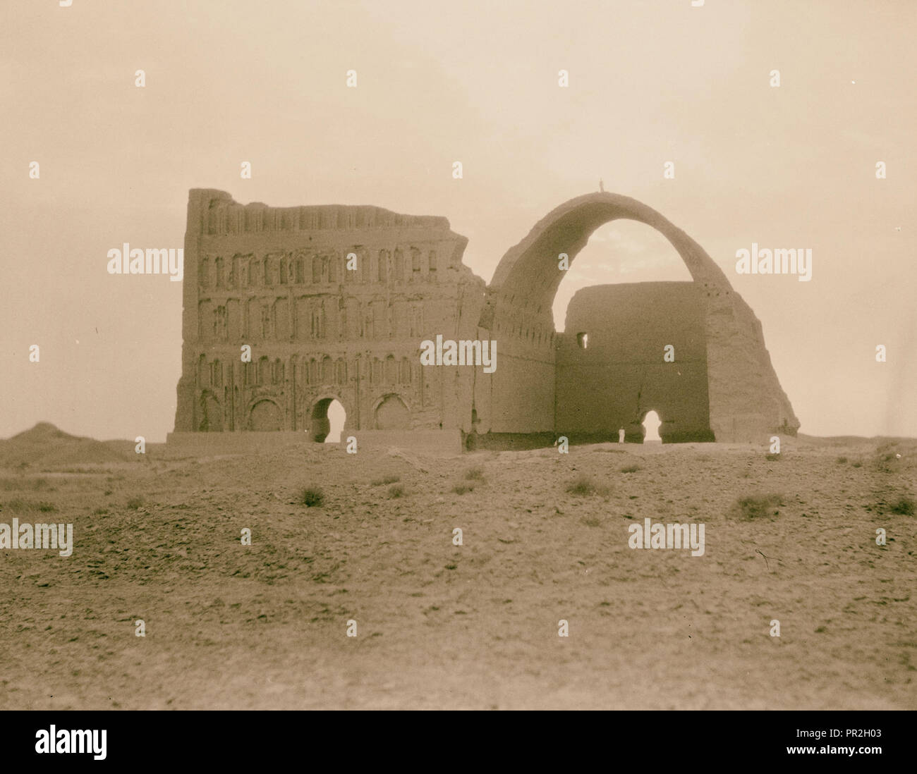 Iraq, Ctesiphon. Photograph shows the Arch of Ctesiphon, Iraq. 1932 ...