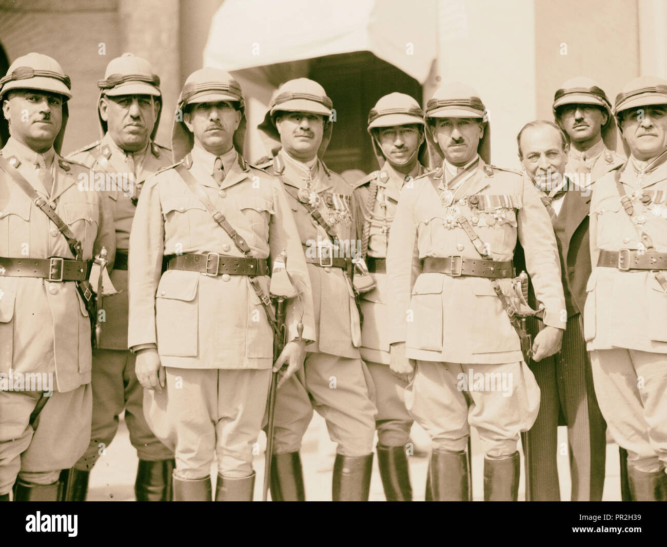 10/6/32 at the palace etc., Baghdad, British officers. 1932, Iraq ...