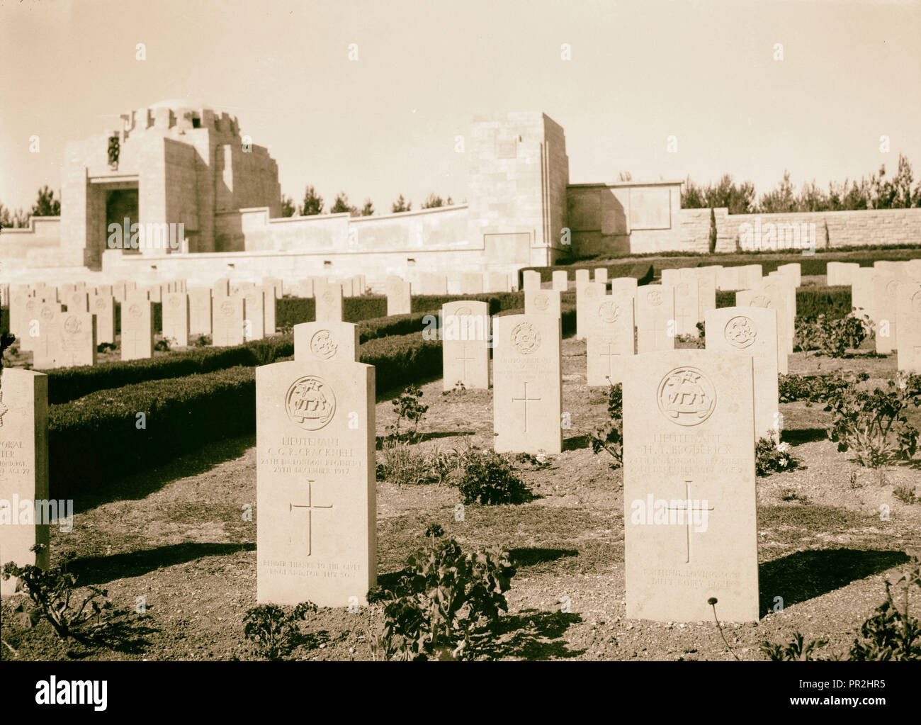Jerusalem war cemetery. 1925, Jerusalem, Israel Stock Photo - Alamy