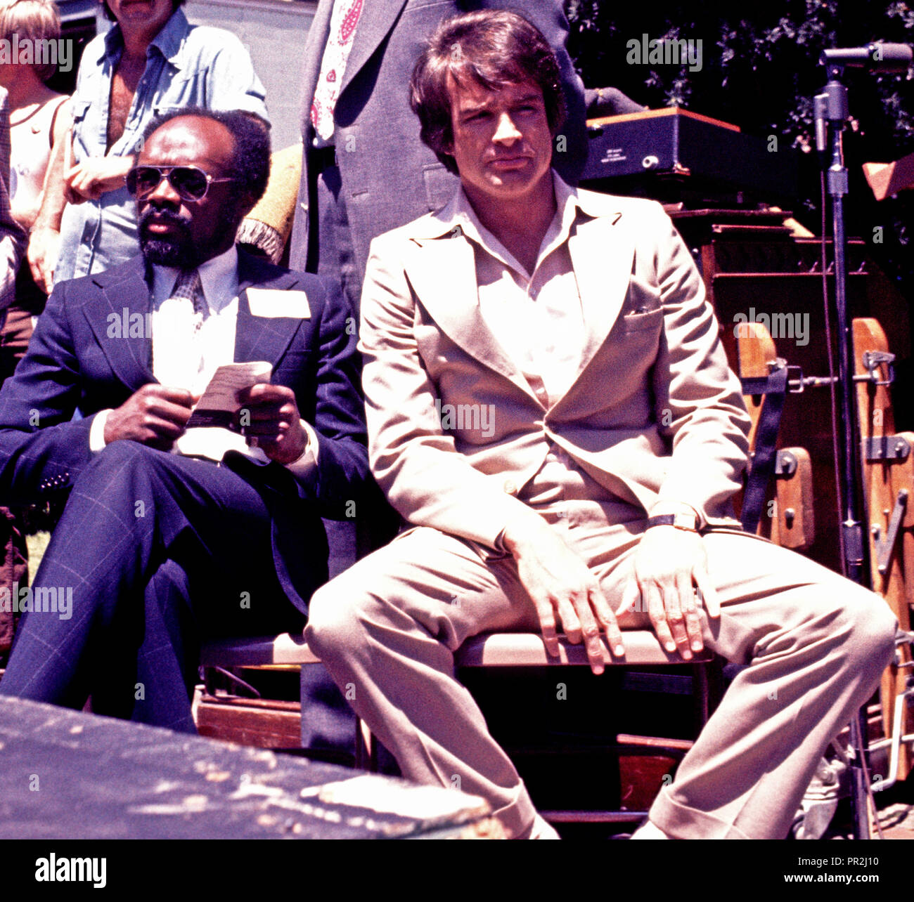 actor, Warren Beatty and California state assembly man, Willie Brown at ...