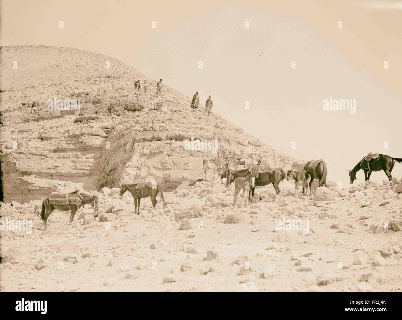 Transjordan. East of the Dead Sea. Machaerus. The ascent to el-Meshneka ...