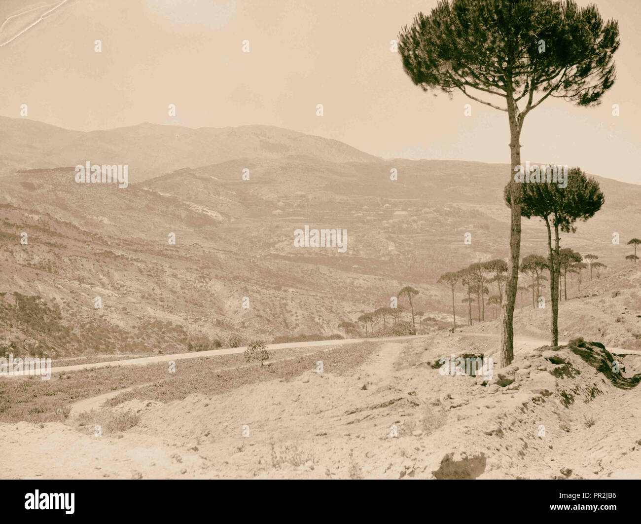 Mount Lebanon. Beirut. Aleih, Ras-el-Metn District. Mountain scenery ...