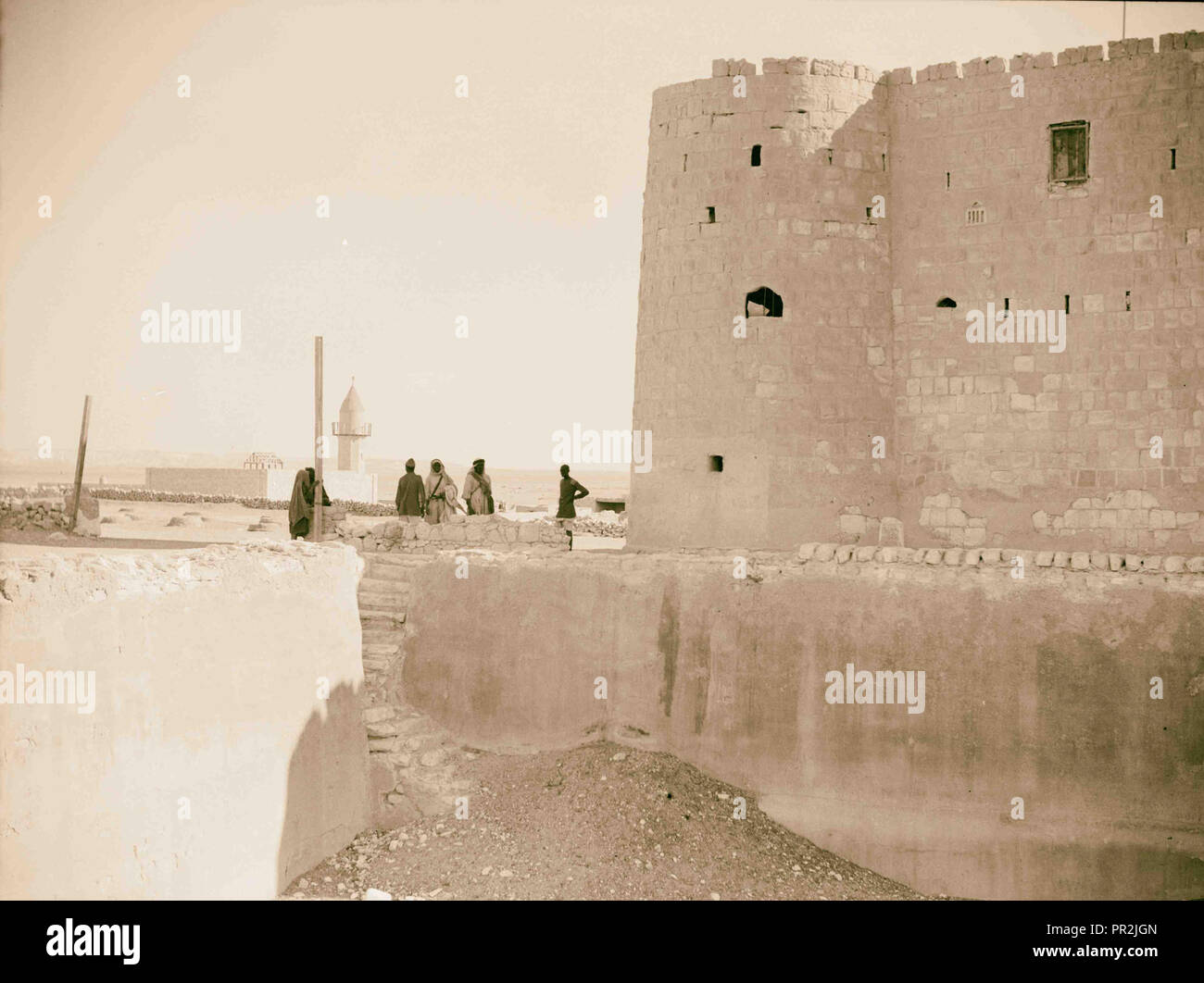 Nekhel. Large water reservoir. And corner tower of fortress. 1920 ...