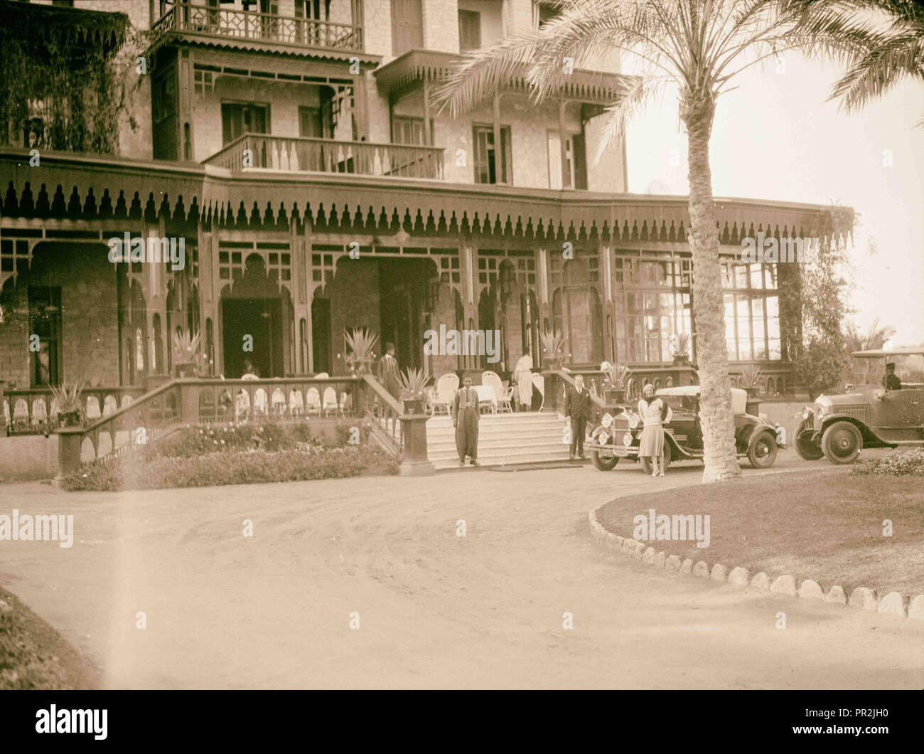 Egyptian Hotels, Ltd, Cairo. Mena House hotel. Exterior showing main ...