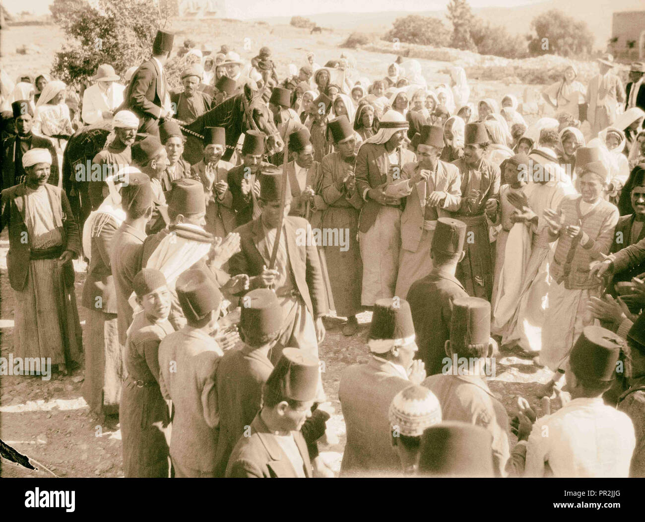 Agriculture, Sword dance at a peasant wedding. 1920, Middle East ...