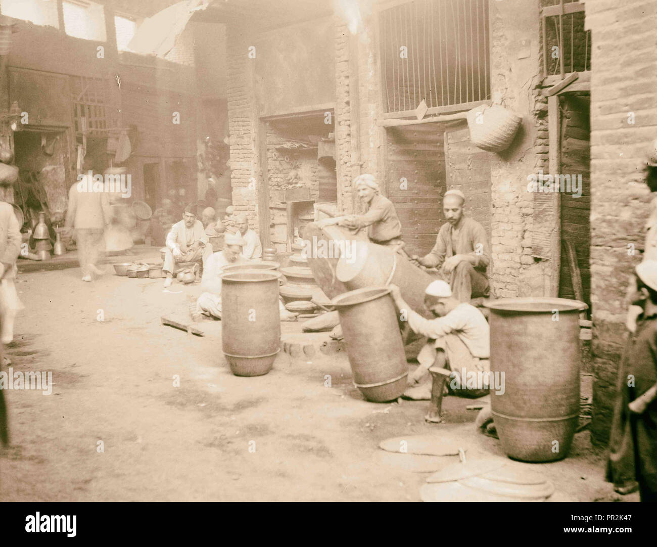 Iraq. (Mesopotamia). Baghdad. Views, street scenes, and types. Copper ...