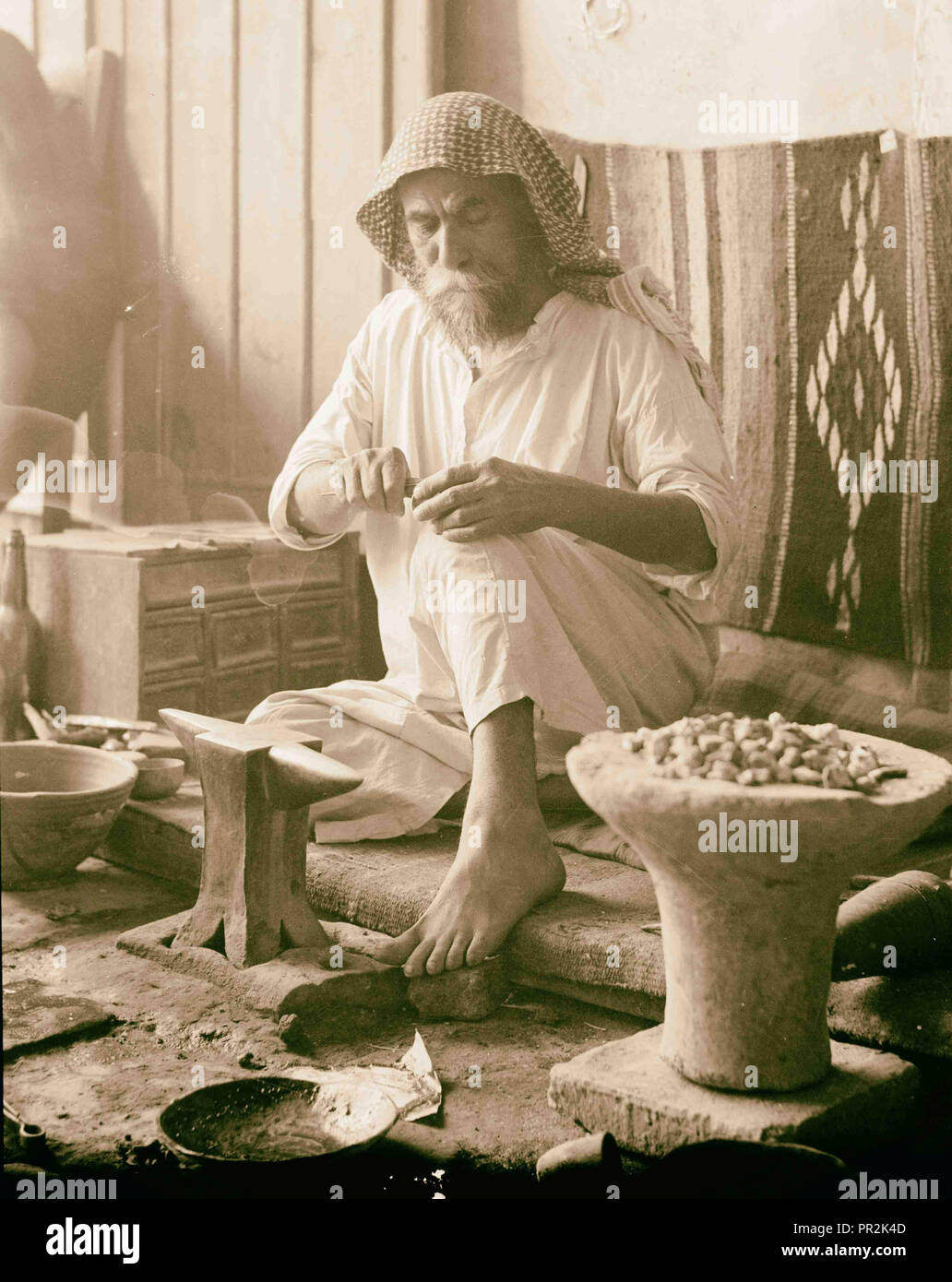 Iraq. (Mesopotamia). Baghdad. Views, street scenes, and types. A Sabean ...