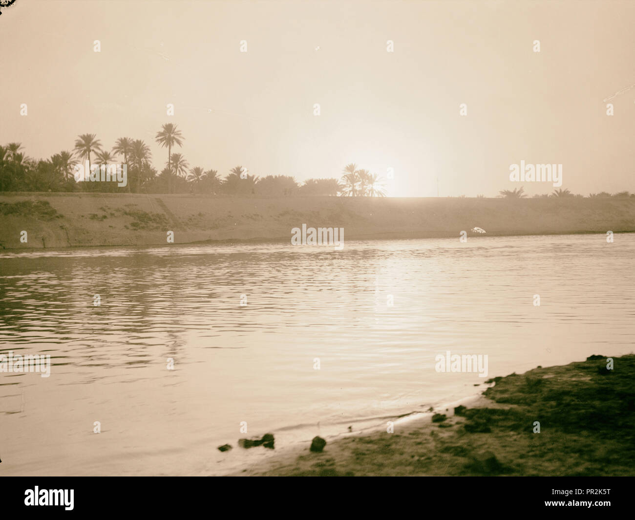 Iraq. (Mesopotamia). Baghdad. River scenes on the Tigris. The Tigris ...