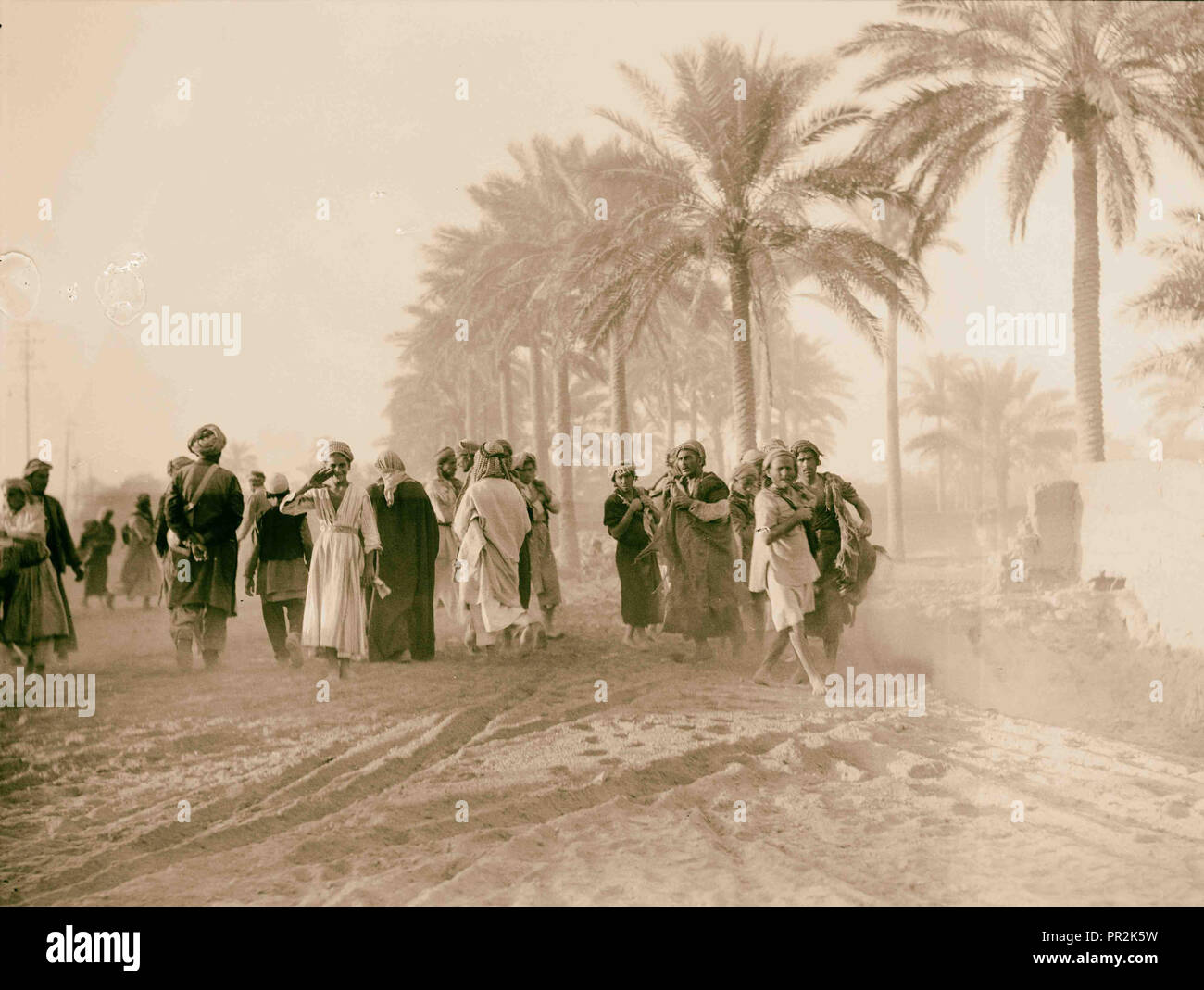 Iraq. (Mesopotamia). Baghdad. Gang of basket boys. Working on the ...