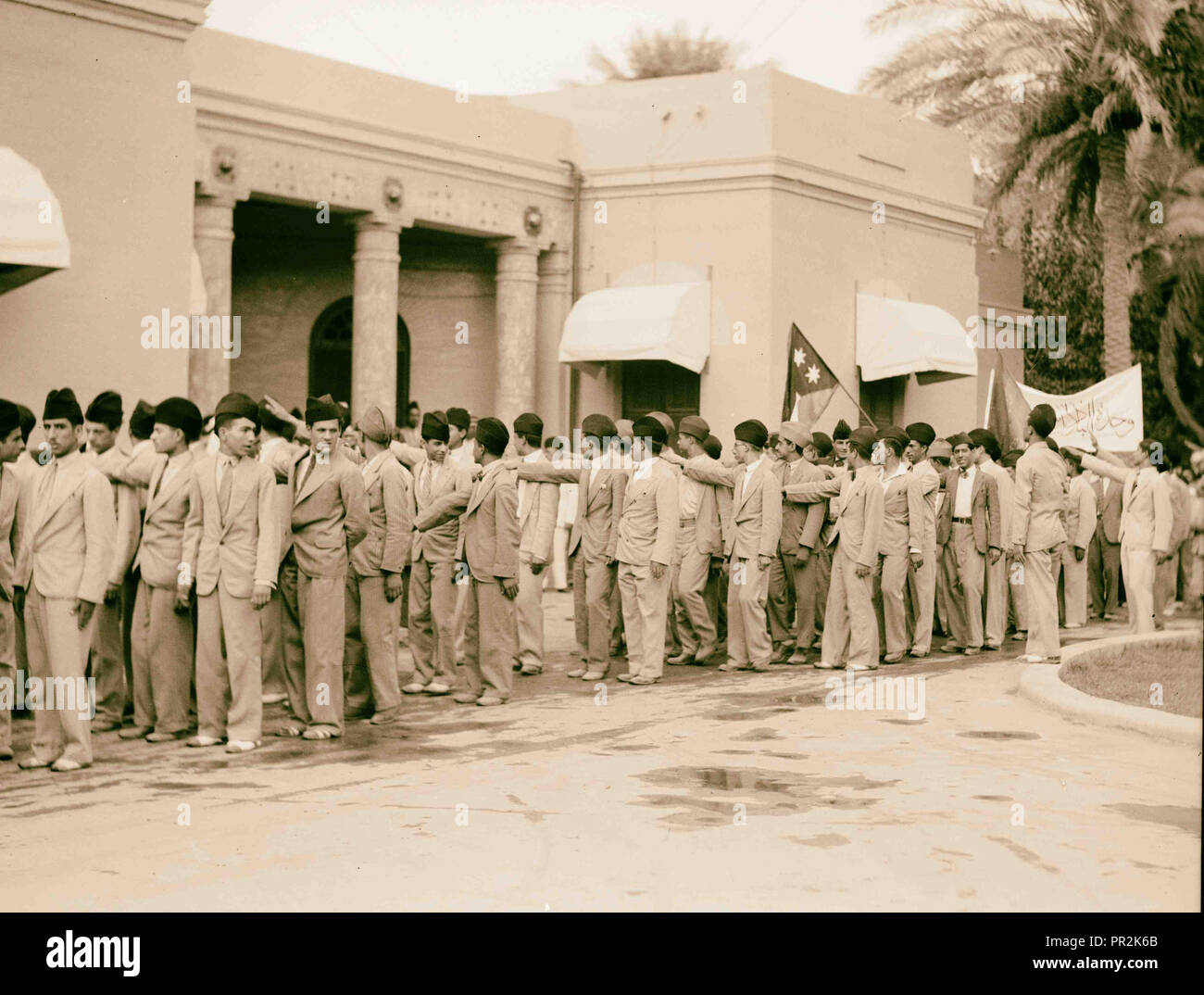 Iraq. (Mesopotamia). Celebration of Iraq becoming member of the League ...