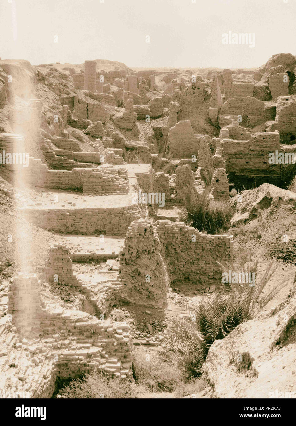 Iraq. Babylon 'the great.' Various views of the crumbling ruins. Jumble ...