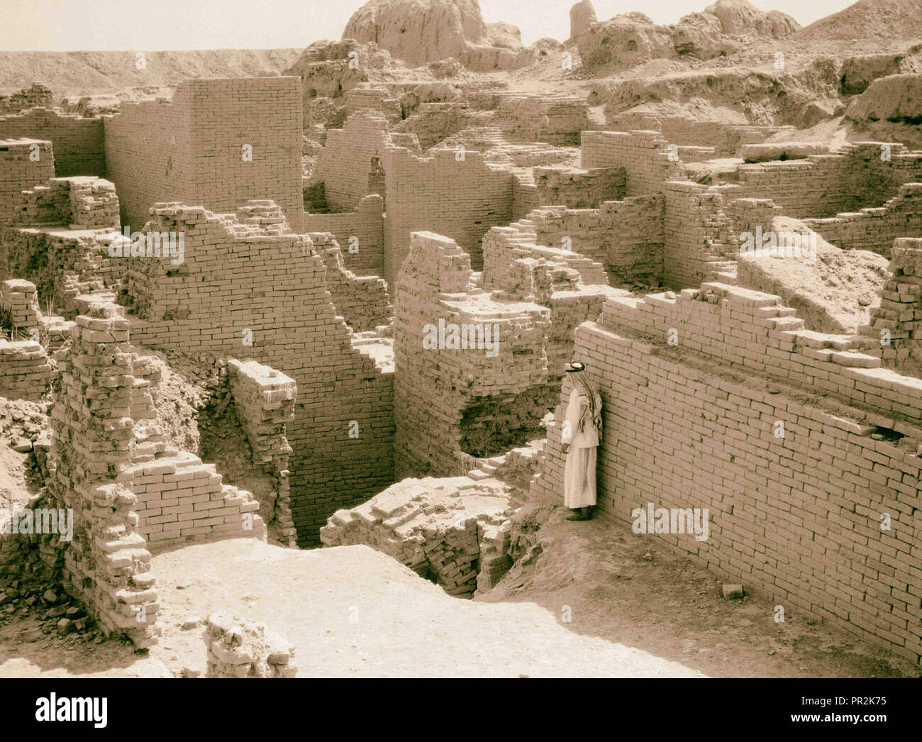 Iraq. Babylon 'the great.' Various views of the crumbling ruins. Among ...