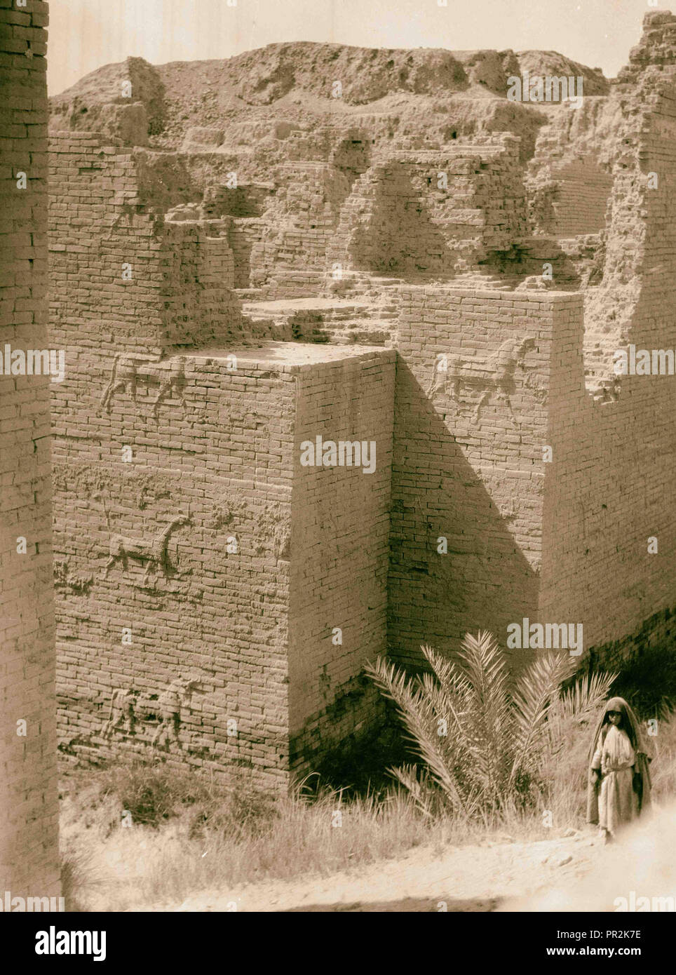 Iraq. Babylon 'the great.' Various views of the crumbling ruins. The ...