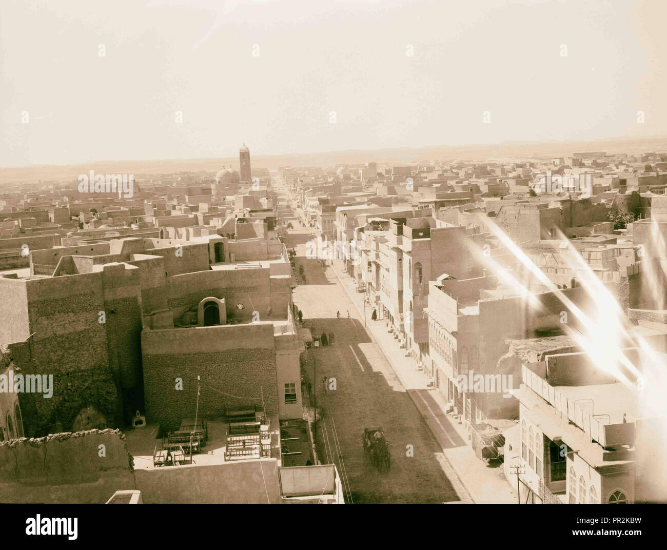 Iraq. Mosul. Overlooking new street toward the west. 1932, Iraq, Mosul ...