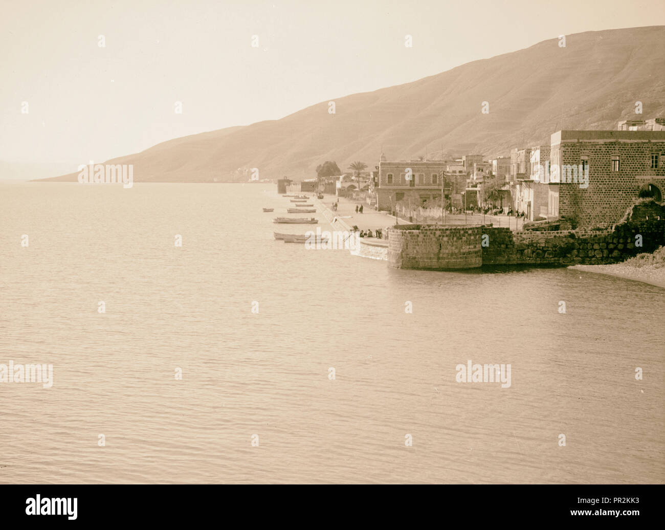Tiberias lake-front. 1934, Israel, Tiberias Stock Photo - Alamy
