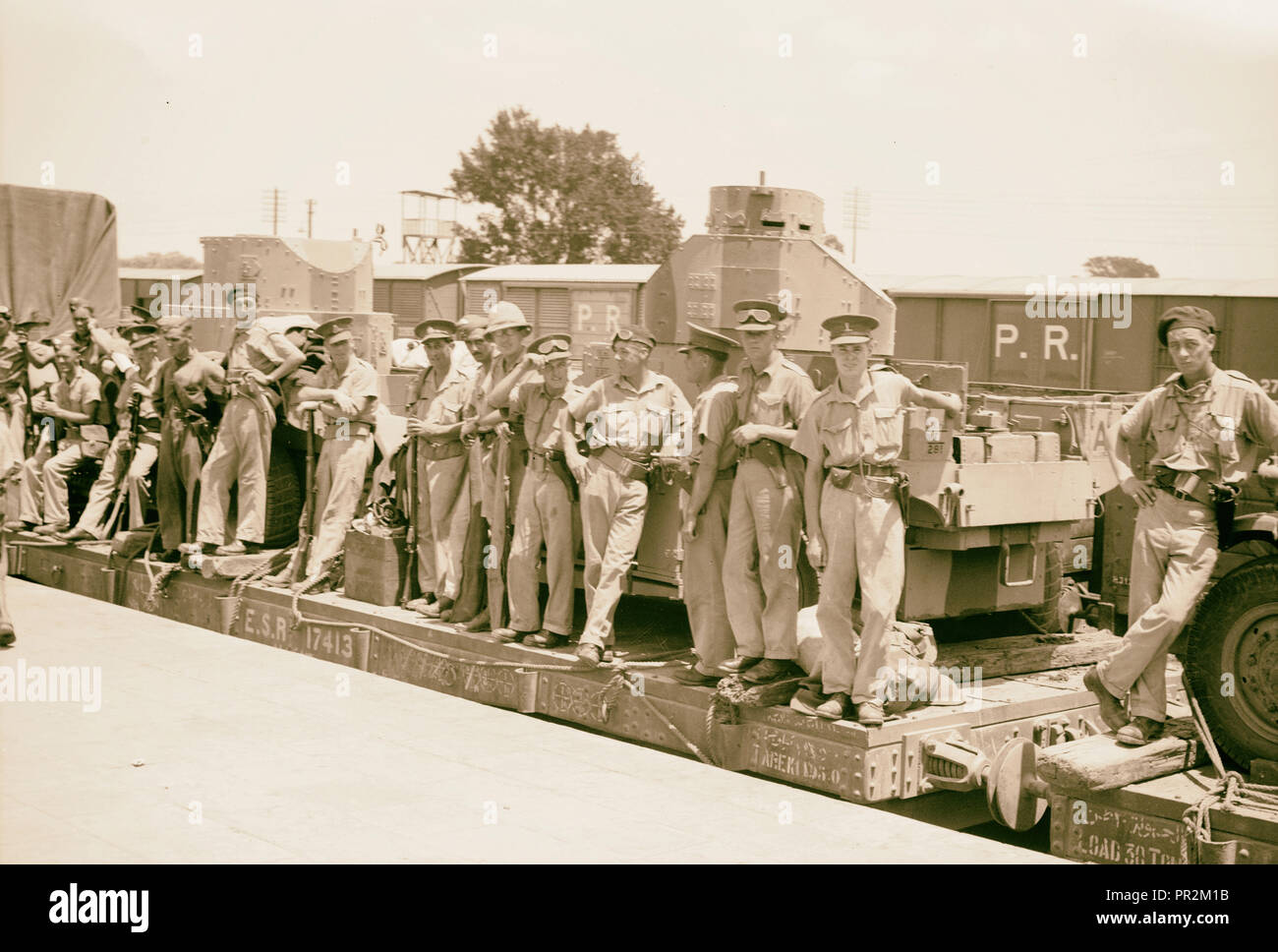 Troops at Lydda, July 15, '38, Israel, Lod Stock Photo - Alamy
