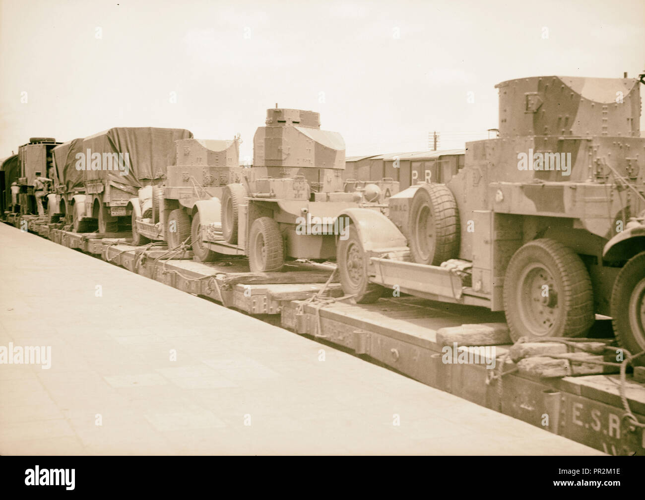 Troops at Lydda, July 15, '38, Israel, Lod Stock Photo - Alamy