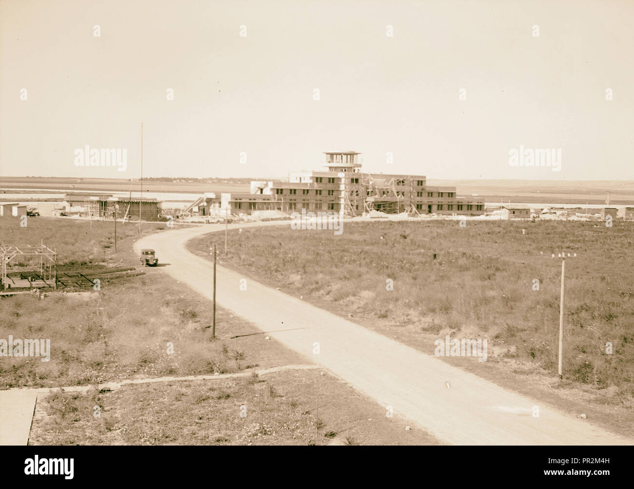 Lydda Air Terminus, building, etc. 1934, Israel, Lod Stock Photo - Alamy
