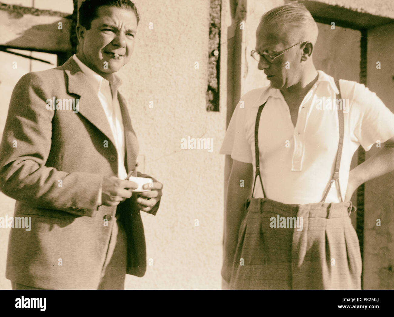 Jacob Simon in Lydda & interviewing Eth. [i.e., Ethiopian] consul. 1934 ...