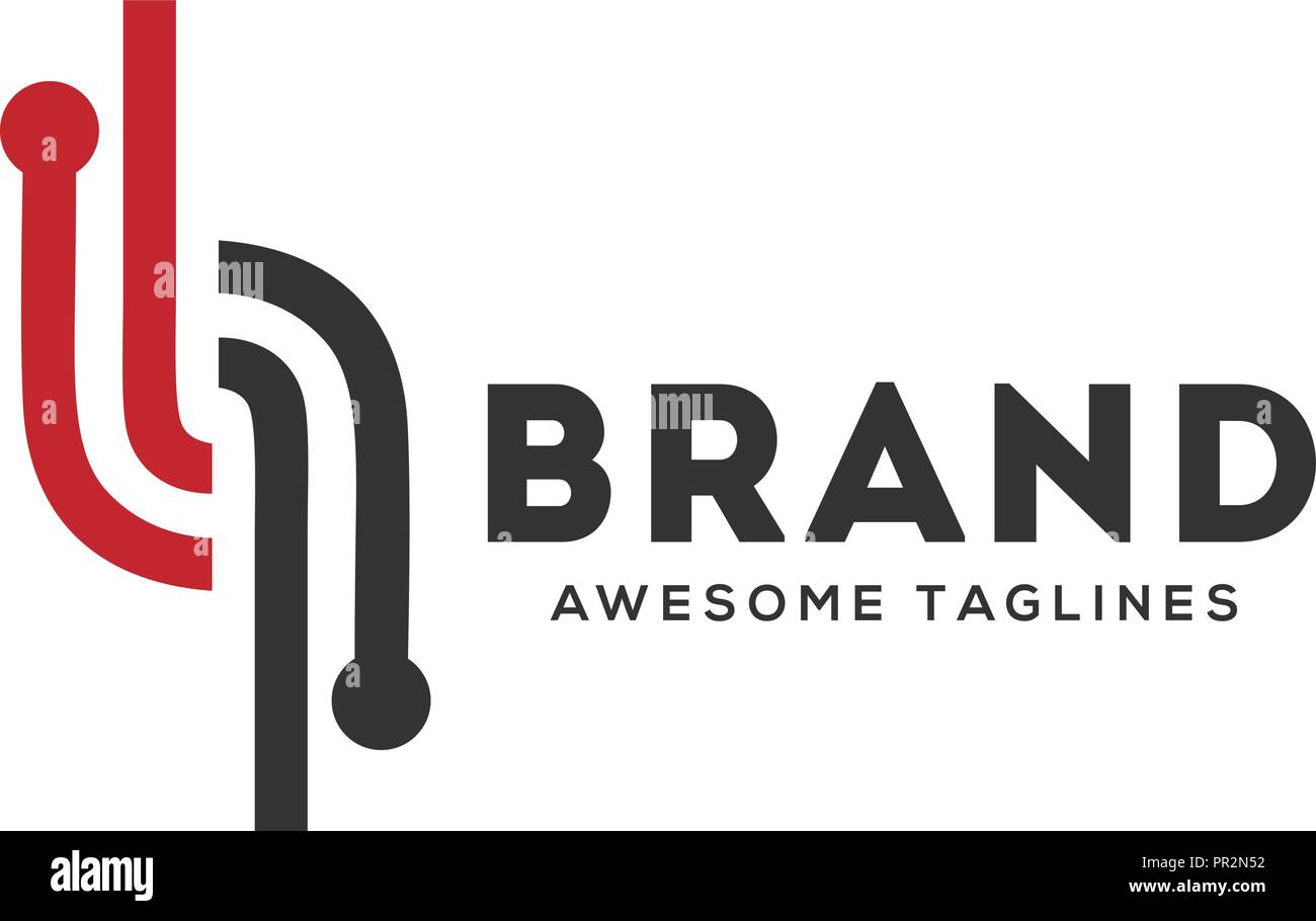 Digital electronics logo design, Creative electronic circuits logo ...