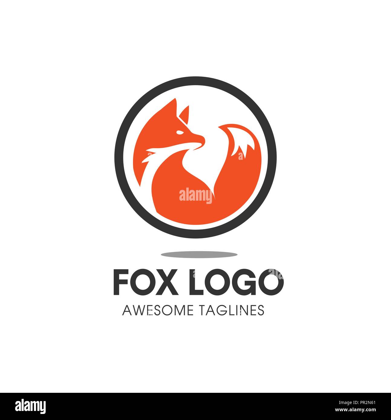 Fox circle Vector Symbol, fox Sign or Logo Template. creative fox ...