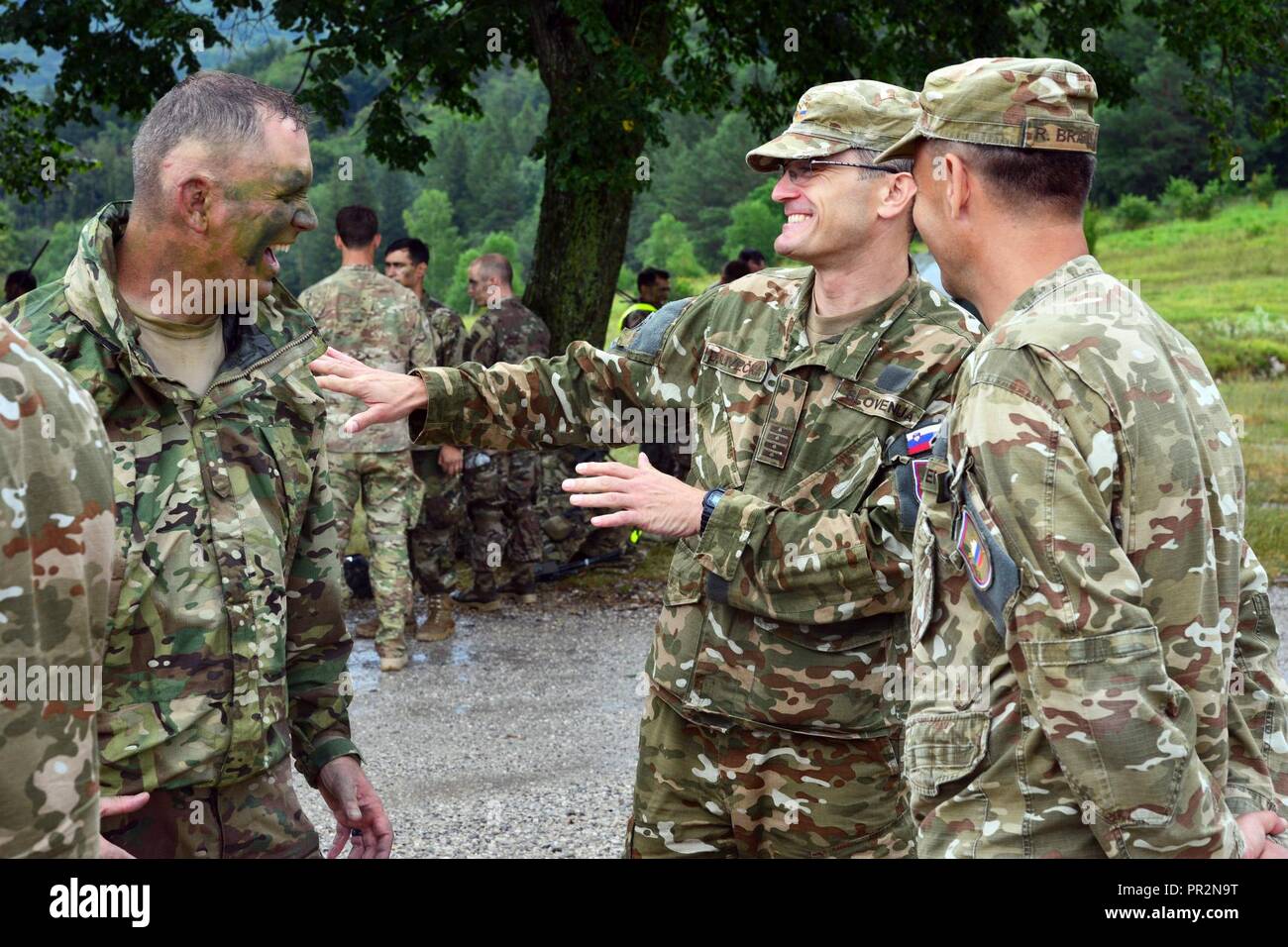 U.S. Army Command Sgt. Maj. Wayne W. Wahlenmeier (left), Commanding Sergeant Major of 2nd ...