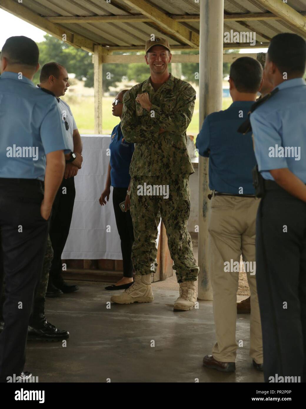 UERTO CASTILLA, Honduras (July 24, 2017) U.S. Navy Capt. Steven Stacy ...