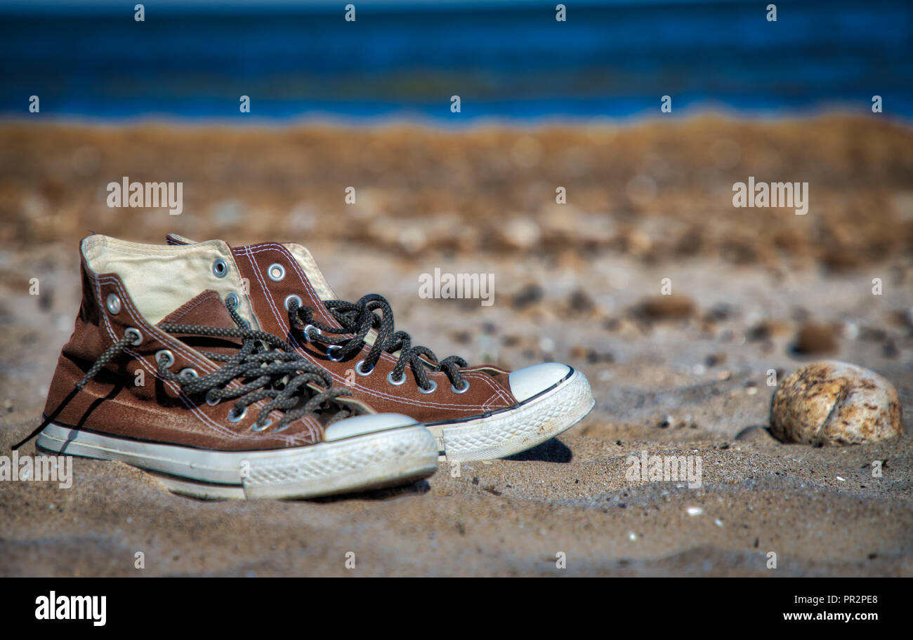Worn in sneakers hi-res stock photography and images - Alamy