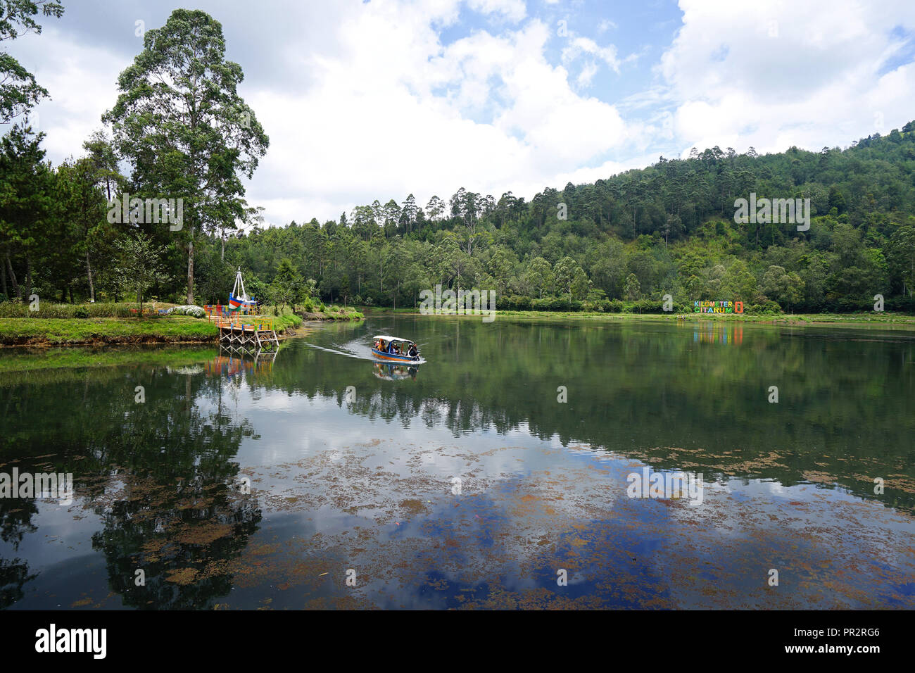 Situ Cisanti Lake, Ciparay, Bandung, West Java, Indonesia Stock Photo ...