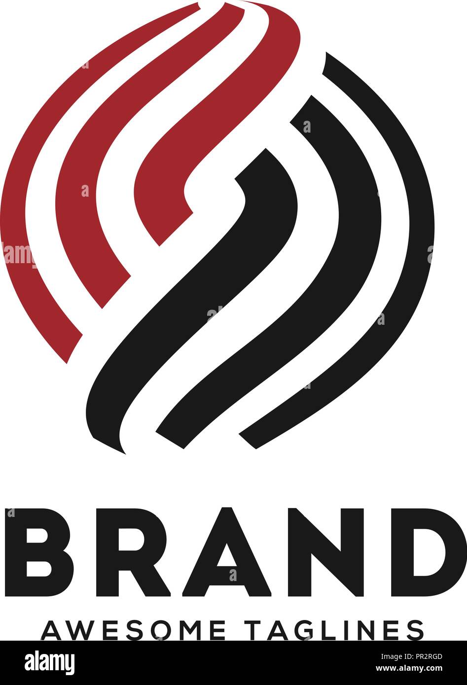 Letter S circle strips line vector logo symbol , circle lines Vector ...