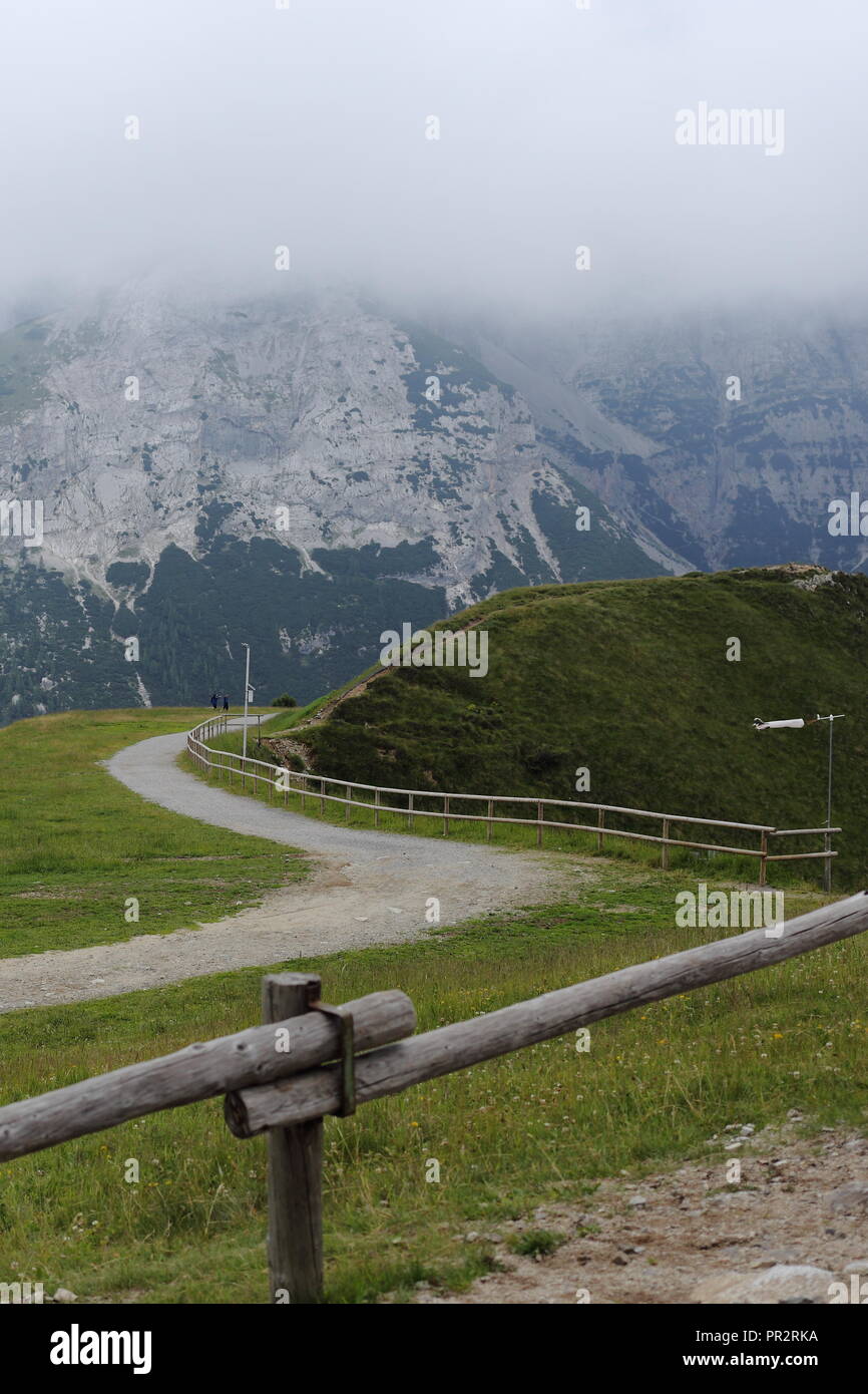 View of the Dolomites from mountain path (Italy Stock Photo - Alamy