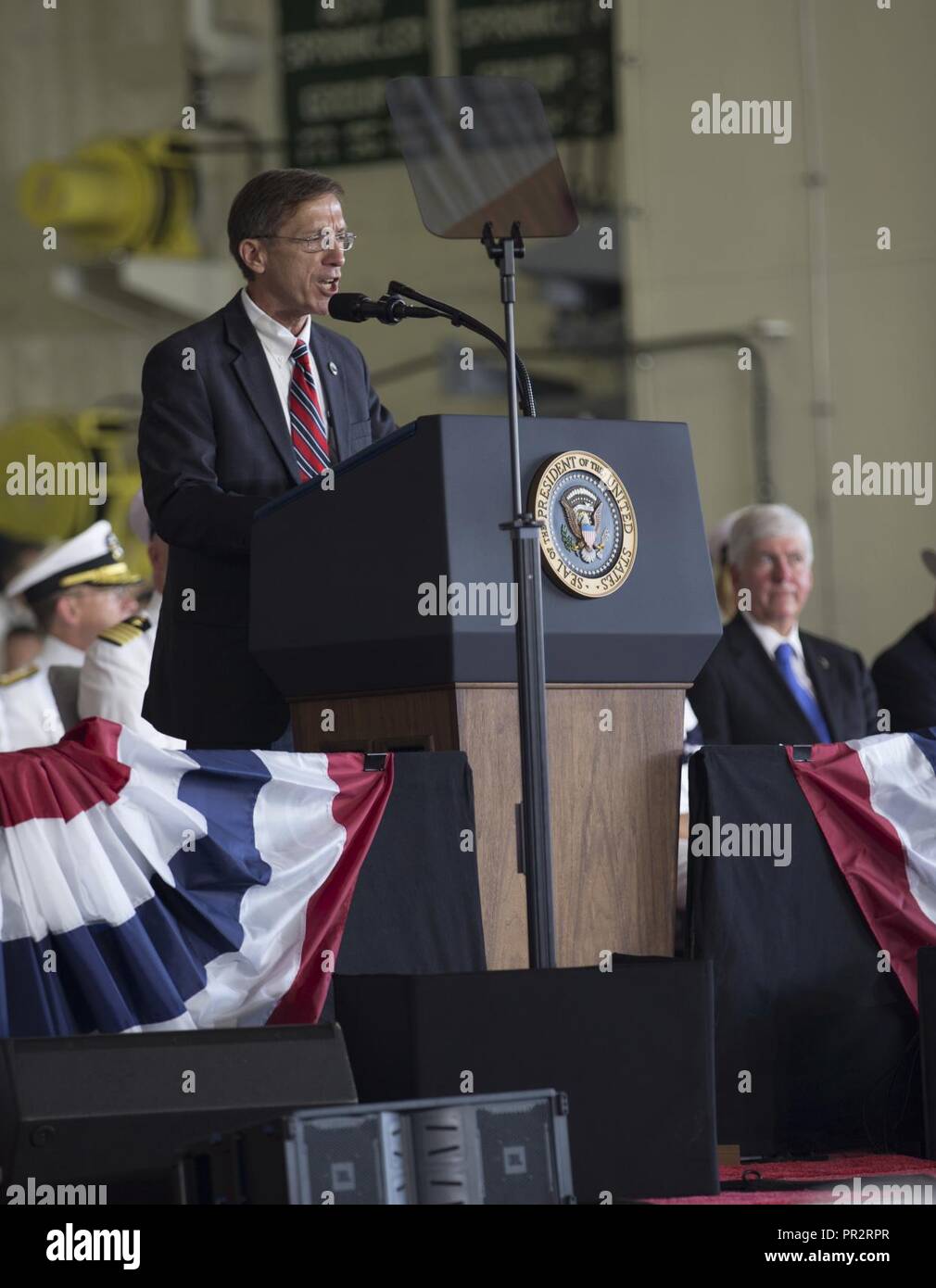(July 22, 2017) Acting Secretary of the Navy Sean J. Stackley delivers ...