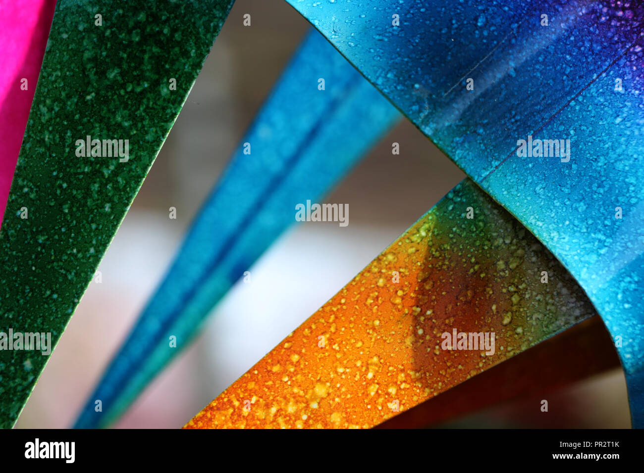 Colorful Abstract Metal Art Stock Photo - Alamy