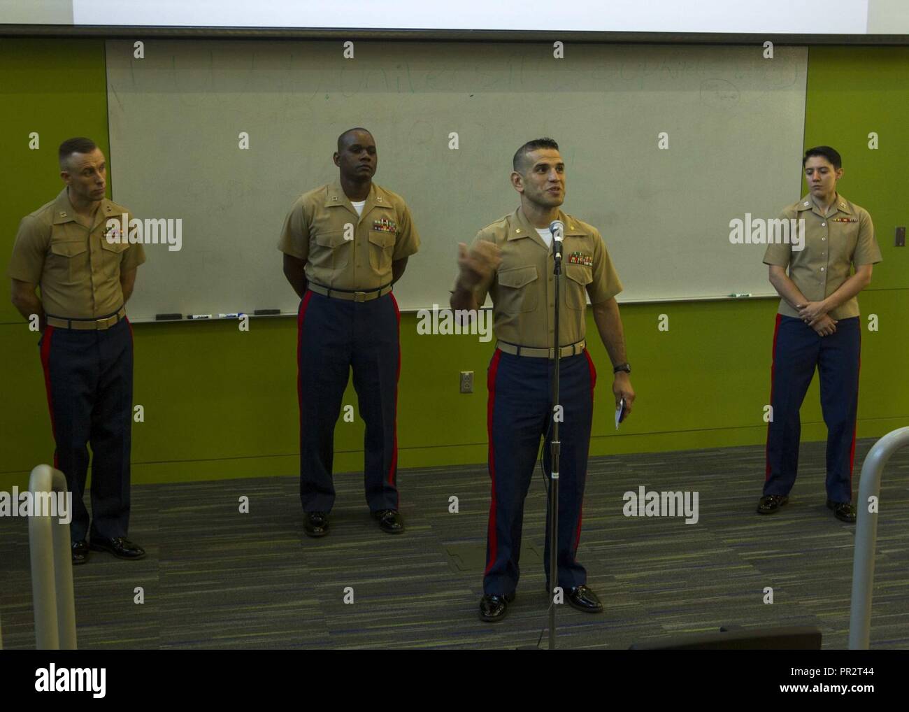 U.S. Marine Corps Maj. Alfred Jimenez, an aviation logistics officer ...