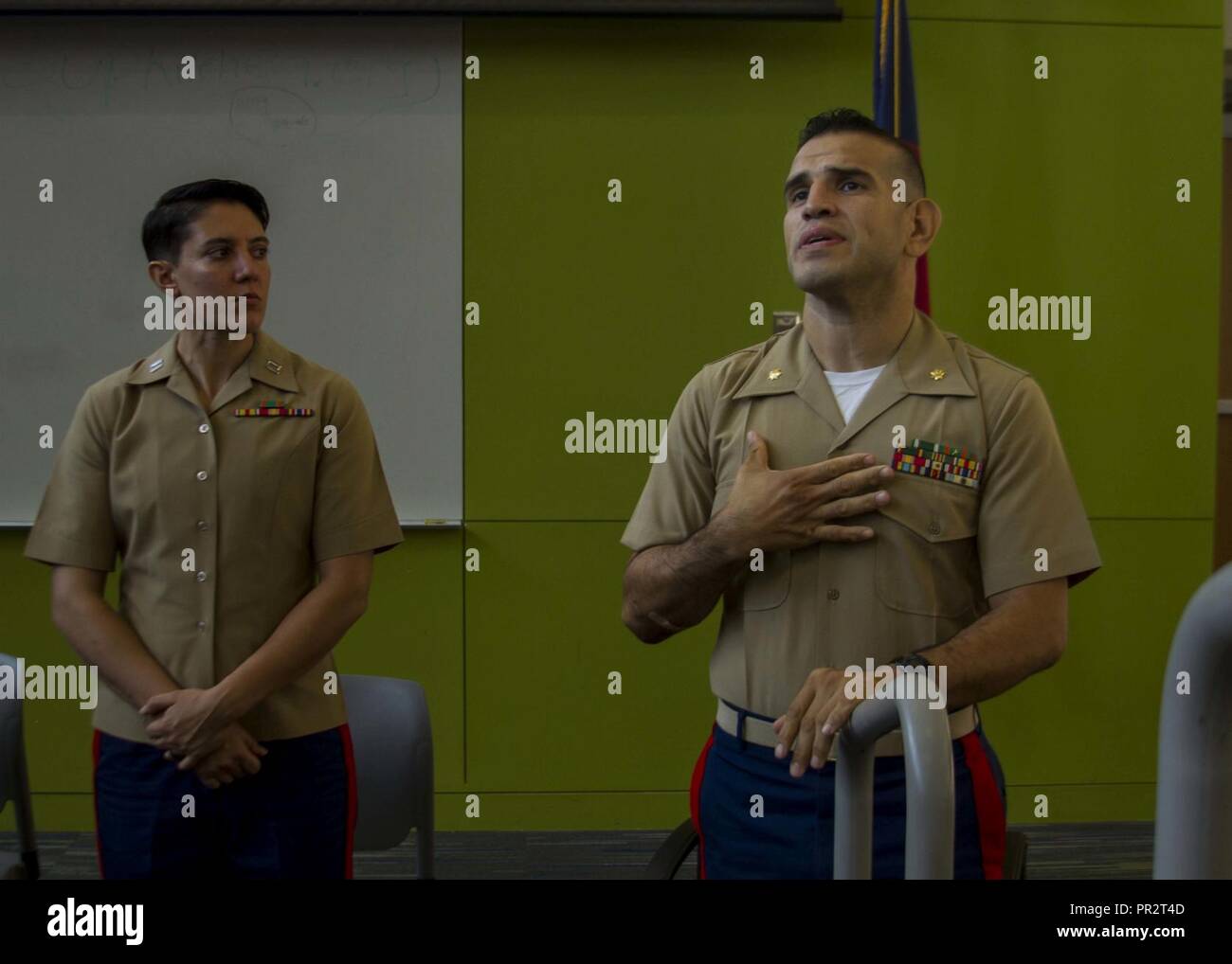 U.S. Marine Corps Maj. Alfred Jimenez, an aviation logistics officer ...