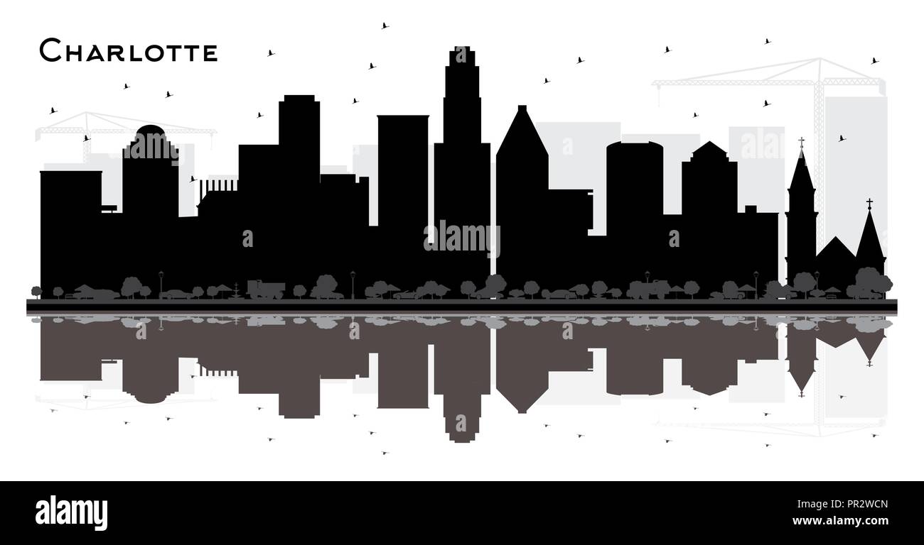 Charlotte usa city skyline silhouette hi-res stock photography and ...