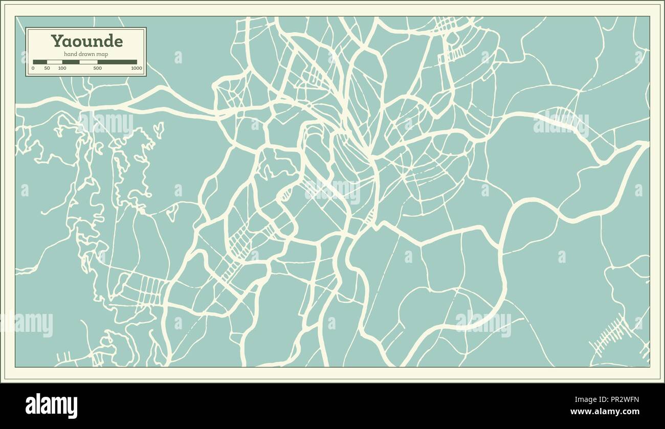 Map of yaounde hi-res stock photography and images - Alamy