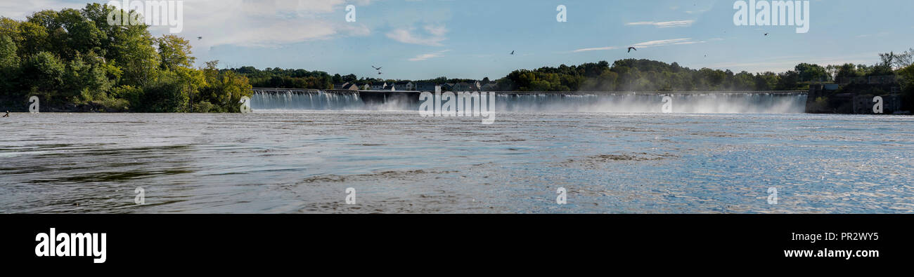 Panorama of Cohoes Falls in Albany, New York Stock Photo - Alamy