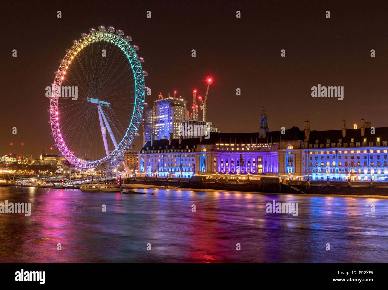 London nightscape hi-res stock photography and images - Alamy