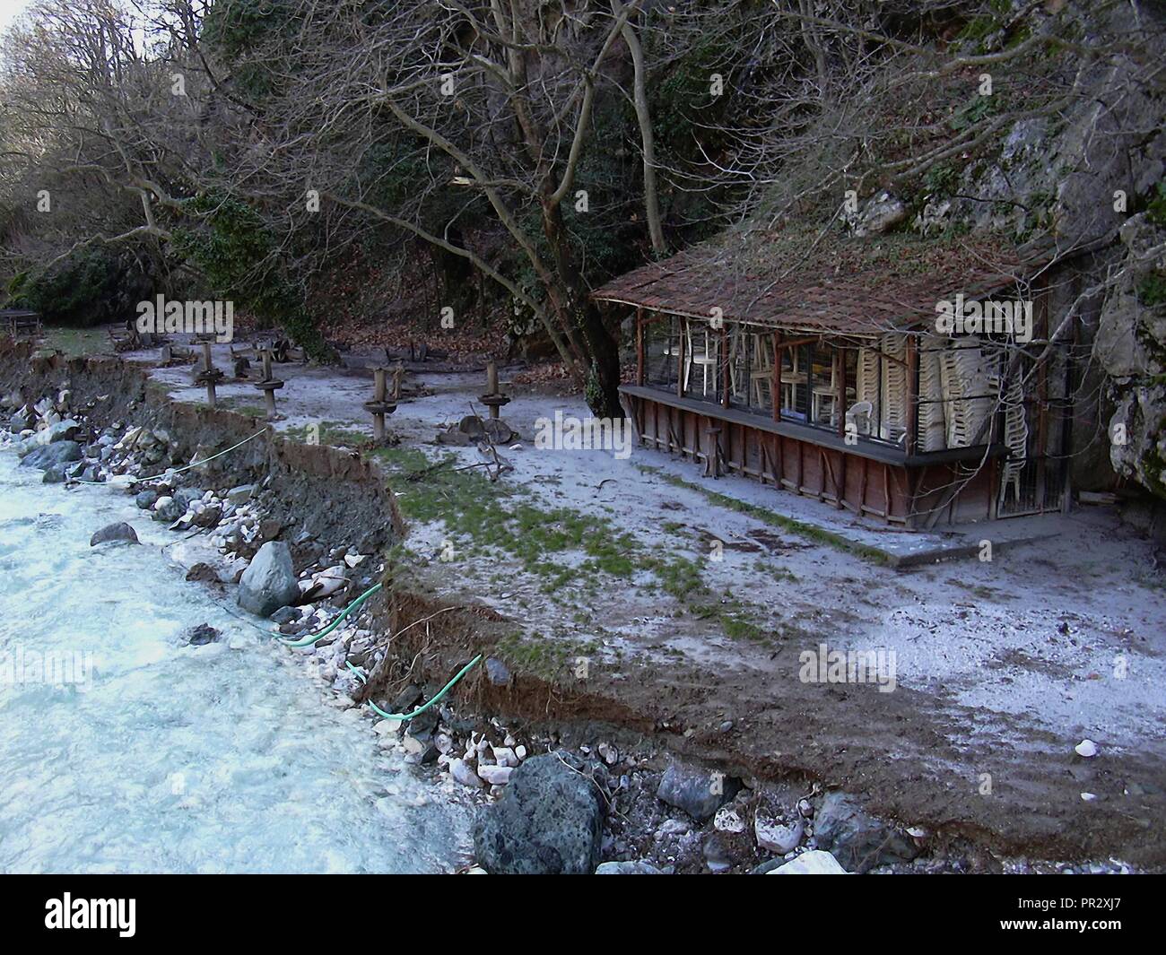 Pozar Thermal Baths Aridaia Greece Stock Photo - Alamy