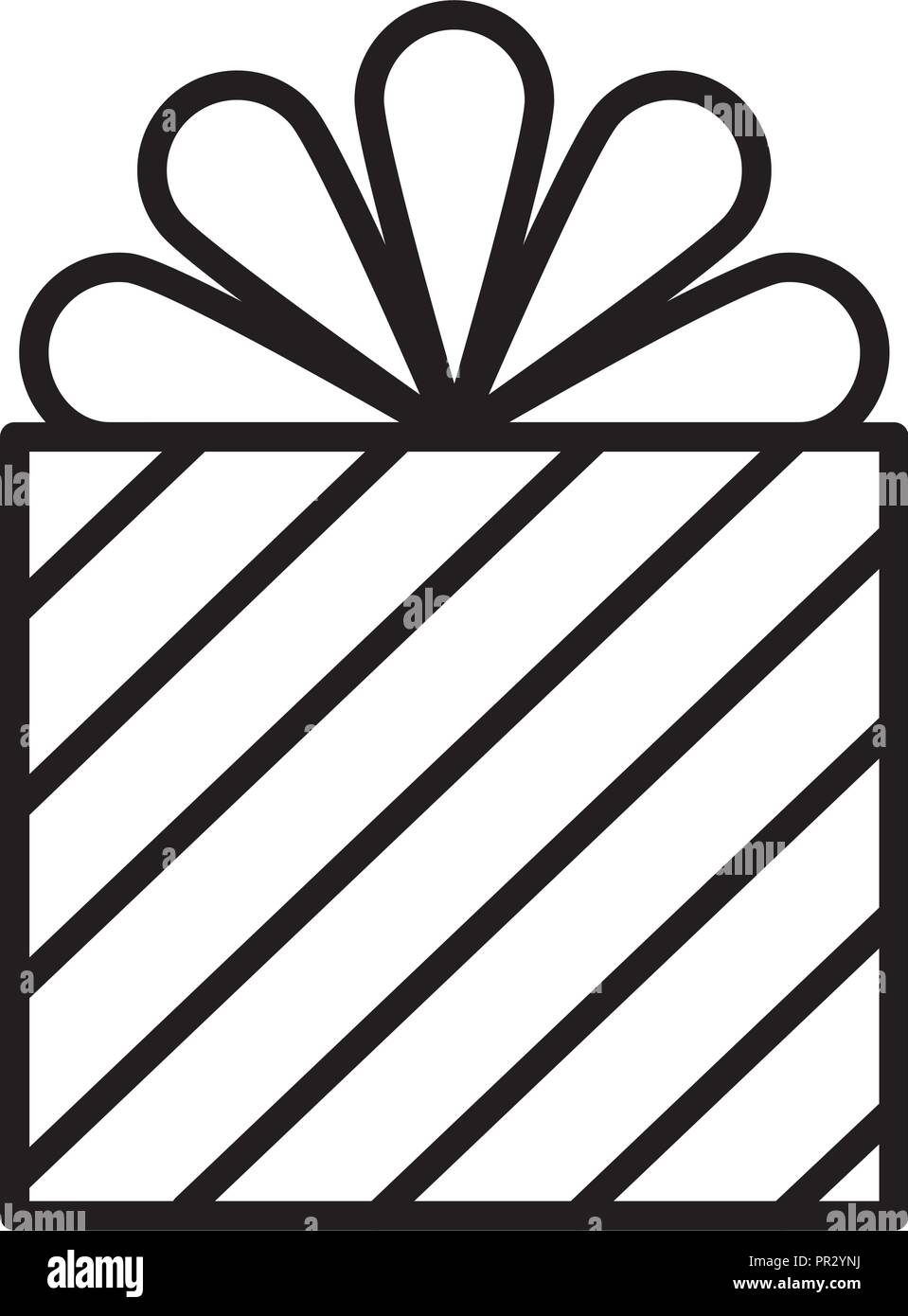 wrapper gift box surprise with stripes Stock Vector Image & Art - Alamy