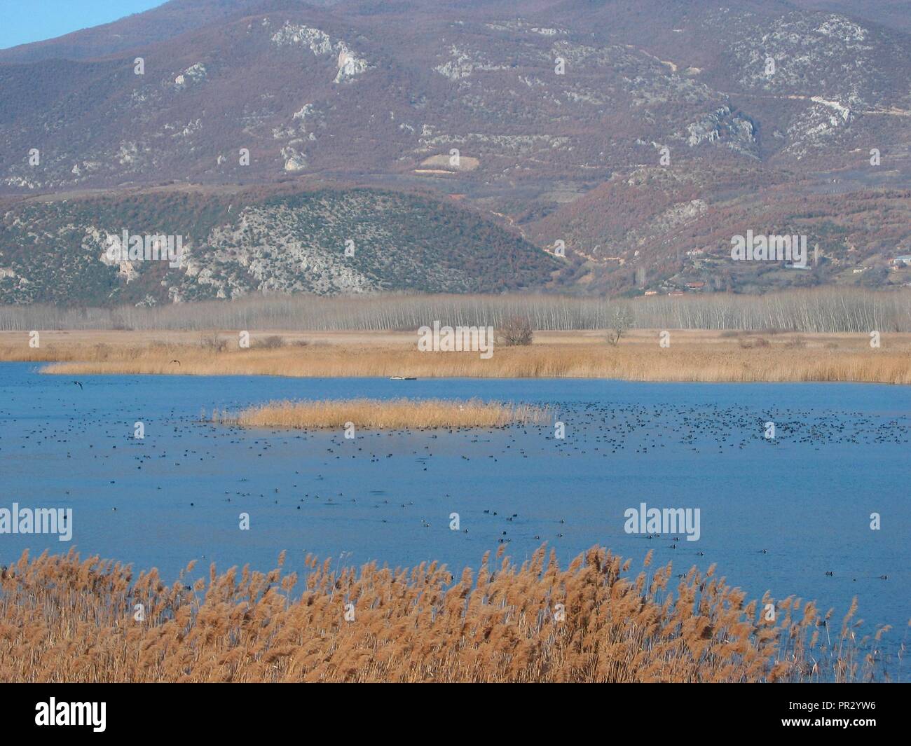 The lake of Agra Edessa Greece Stock Photo - Alamy