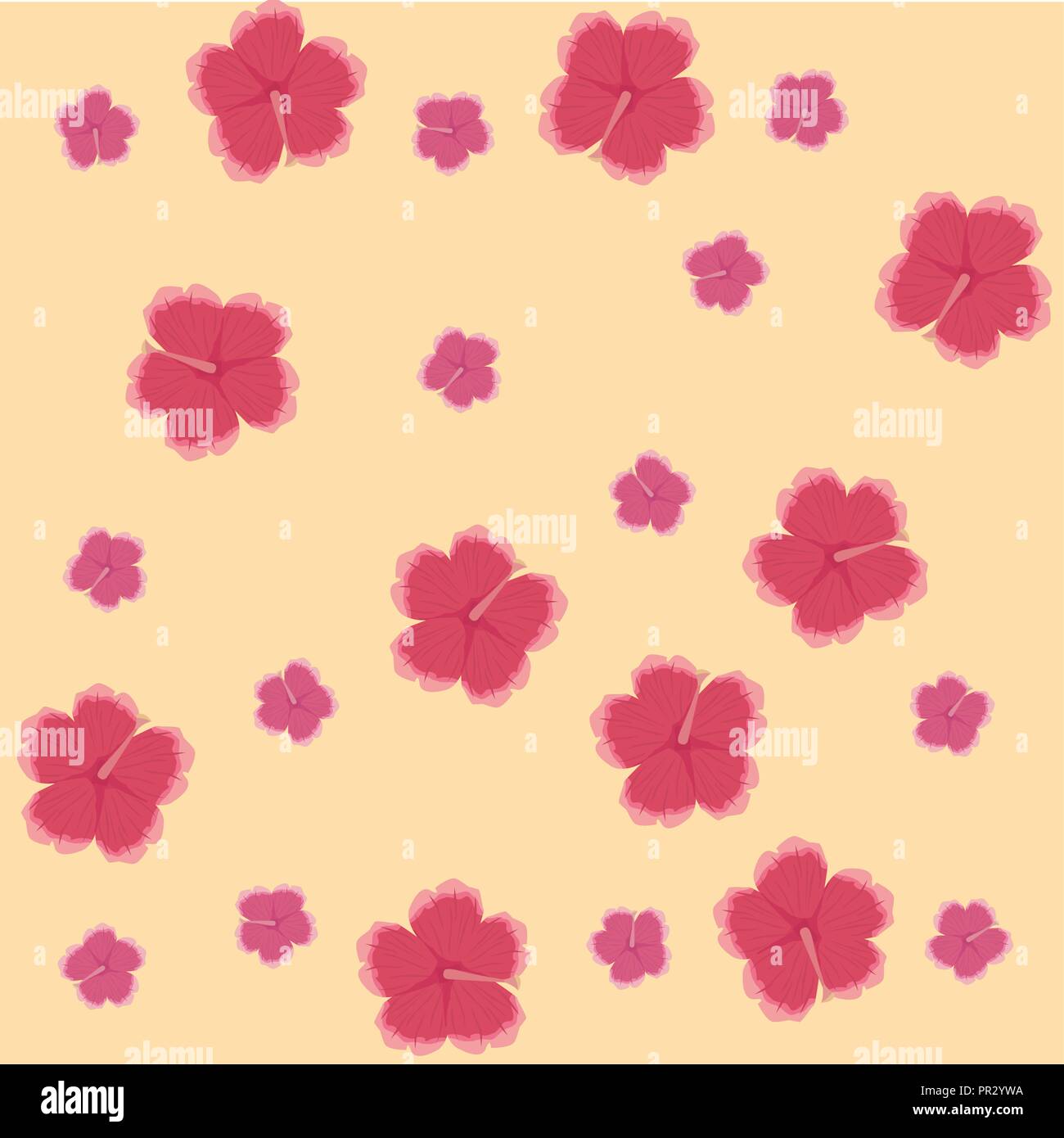 flowers floral nature foliage pattern vector illustration Stock Vector ...