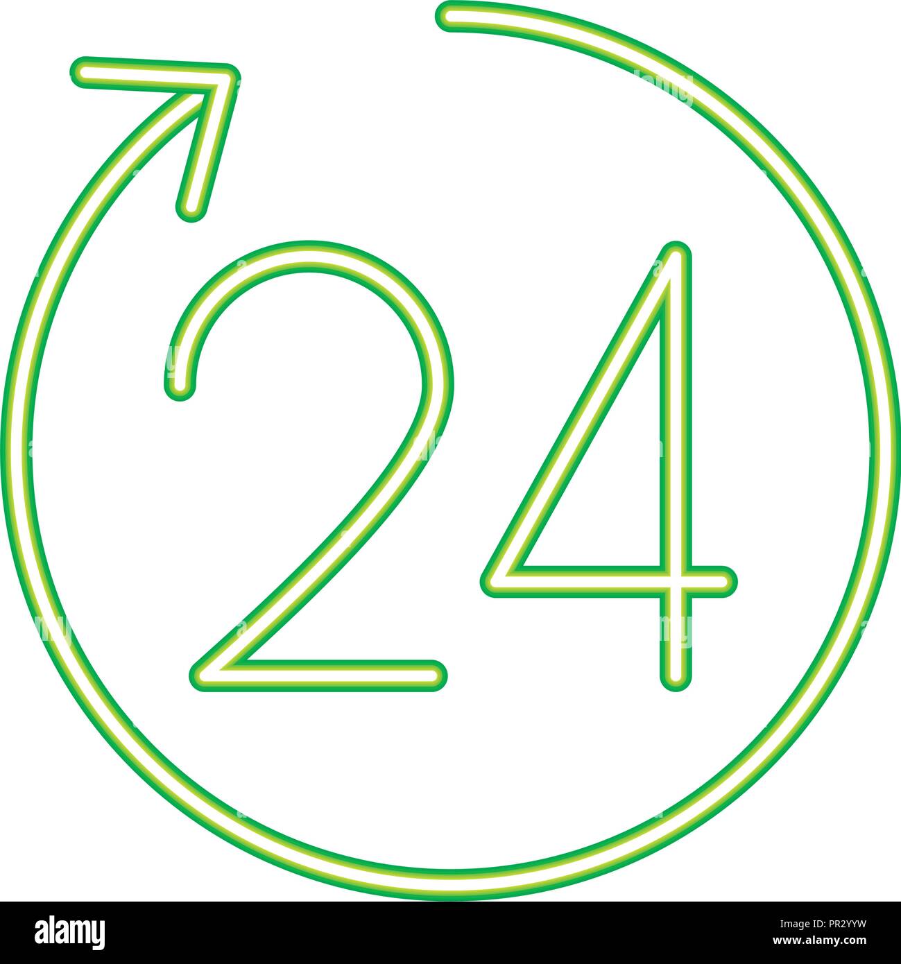 24 hours service time support icon Stock Vector Image & Art - Alamy