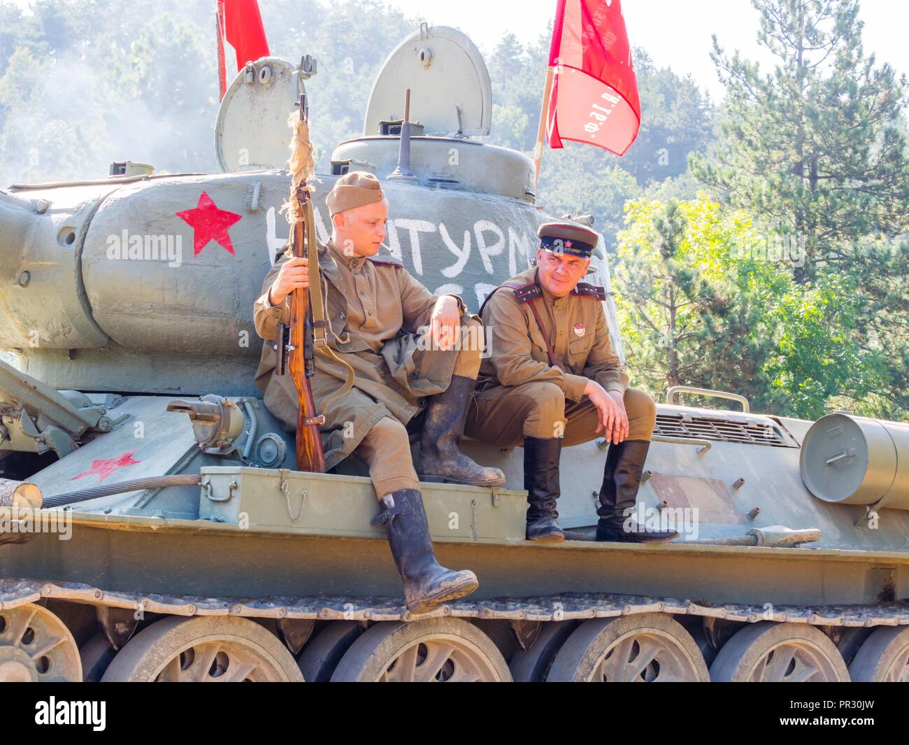 Ww2 tank flag hi-res stock photography and images - Alamy