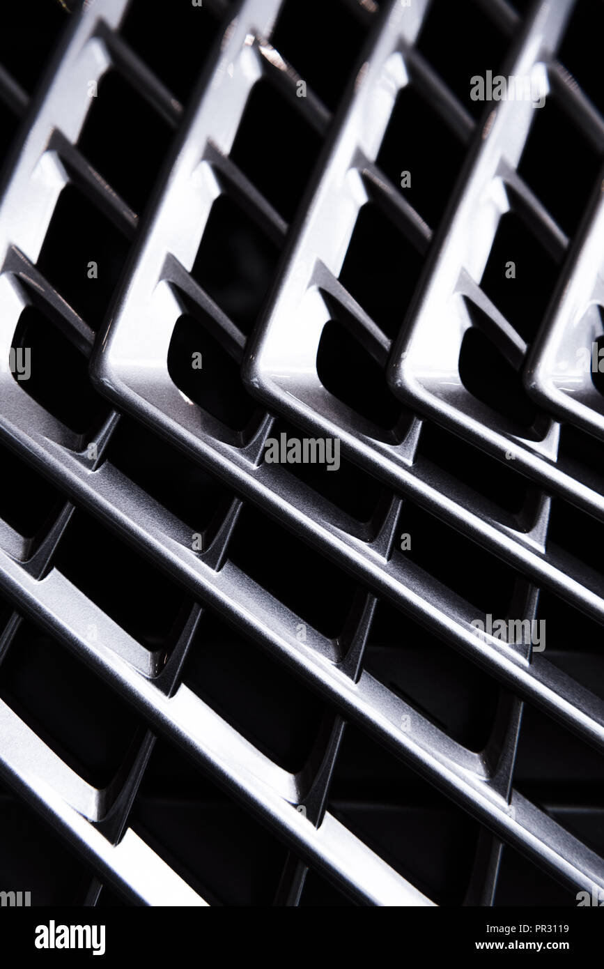 full frame of car metal grating as background Stock Photo - Alamy